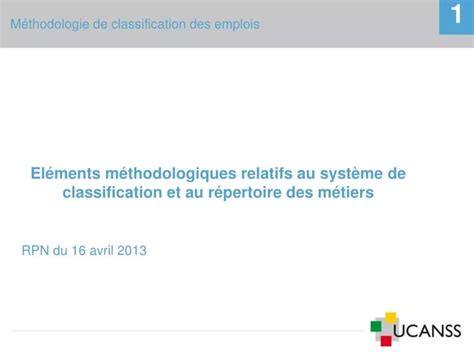 PPT Méthodologie de classification des emplois PowerPoint