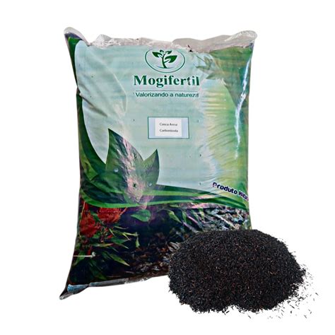 Casca Palha de Arroz Carbonizada Substrato Orgânico 1 5 Litros
