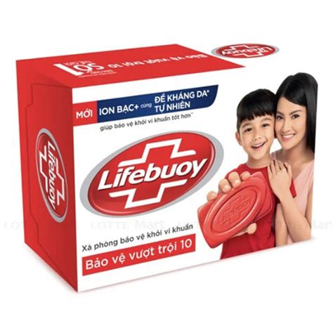 Xà Bông Cục Lifebuoy Diệt Khuẩn Bảo Vệ Vượt Trội 10 90g