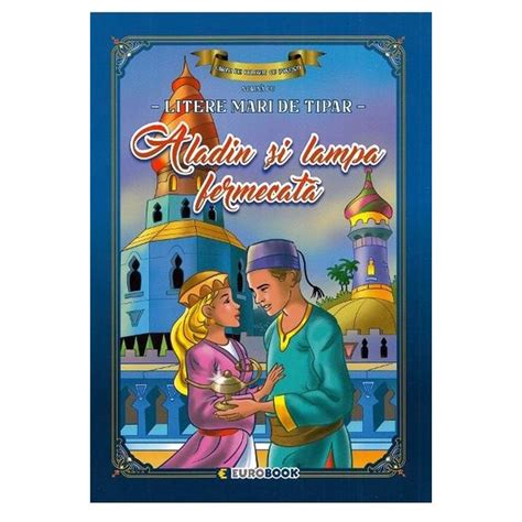 Aladin Si Lampa Fermecata Carte De Colorat Cu Povesti Scrisa Cu Litere