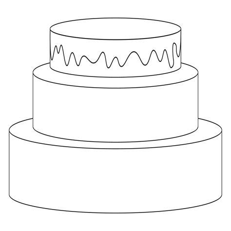 Wedding Cake Template 10 Free PDF Printables Printablee