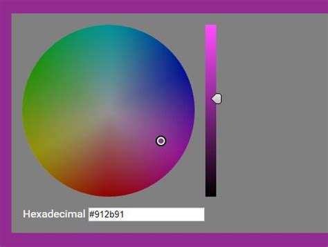 Hexadecimal Color Wheel