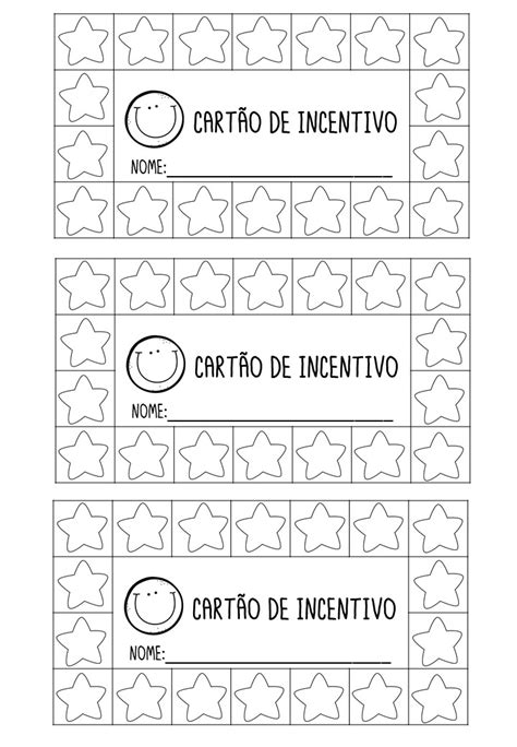 CARTÃO DE INCENTIVO PARA OS ALUNOS Criar Recriar Ensinar