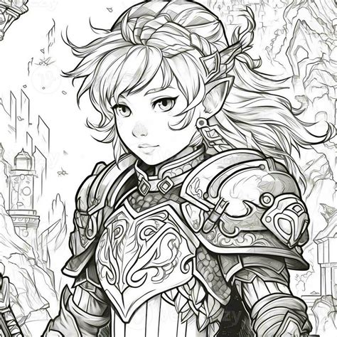 Fantasy Coloring Pages For Adults Stock Photo At Vecteezy