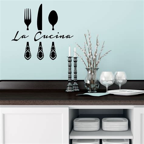 Stickers Muraux Pour La Cuisine Sticker La Cucina 2 Ambiance
