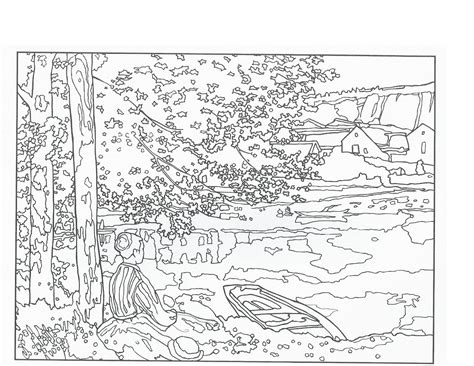 Disegni Da Colorare DISEGNI DA COLORARE QUADRI DI MONET