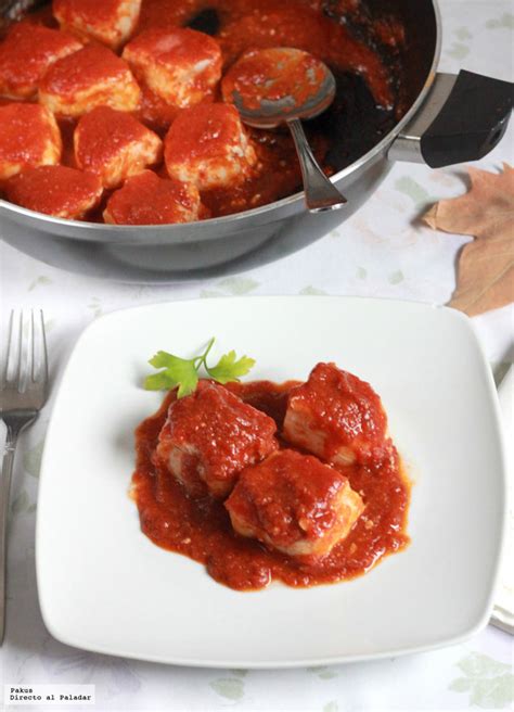 Tacos De Merluza Con Tomate