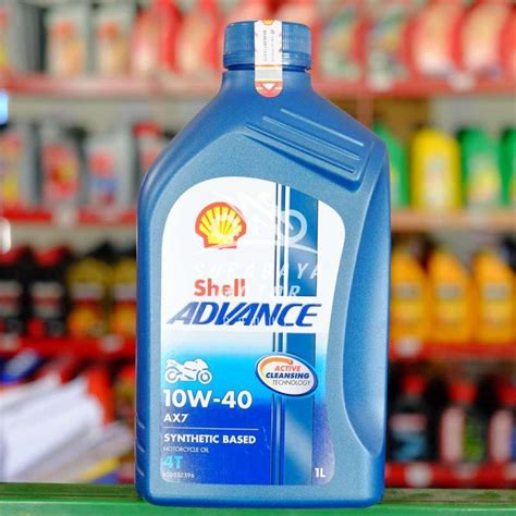 Promo Shell Oli Motor Advance 4T AX7 1L 1 Liter Sae 10W 40 1000 Ml