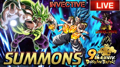 Th Anniversary Summons Lr Gogeta Lr Broly Dokkan Battle Live