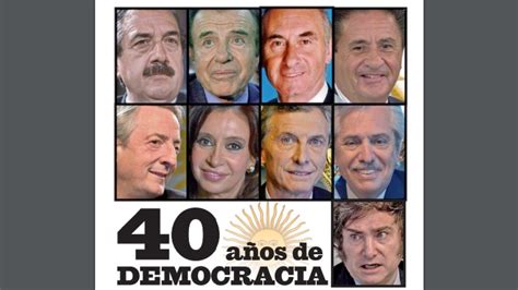 40 años de democracia en la Argentina Perfil