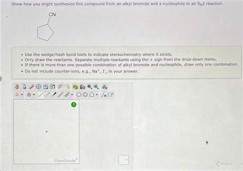 Solved Draw A Structural Formula For The Major Organic Chegg