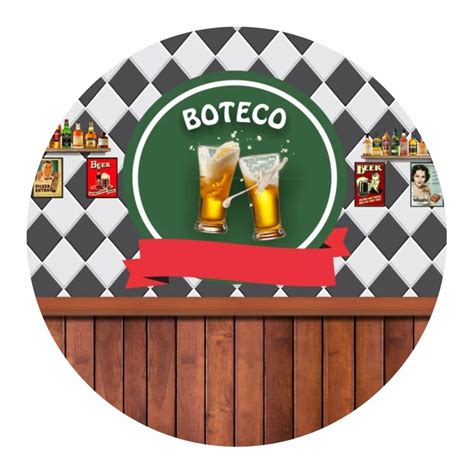 Painel Festa Redondo C Elástico 1 50m Boteco Fadrix