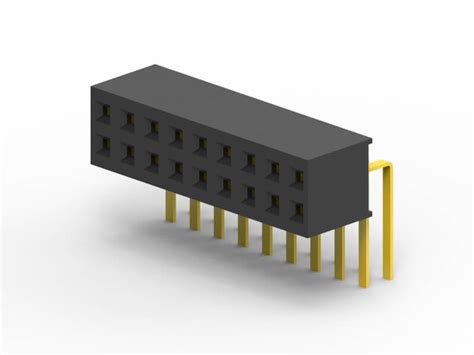 1 27mm Pitch Female Headers SCONDAR