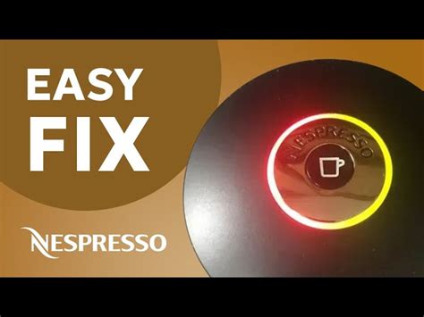 Nespresso Red And Yellow Light Quick Fix Guide The Village Den