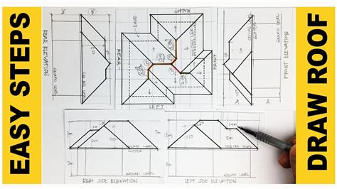 How To Draw A Roof Plan Roof Plan House Roof Design Roof Design