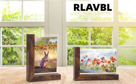 RLAVBL Cornice Di Vetro 10x15 Set Di 2 Cornice Foto A Doppia Faccia