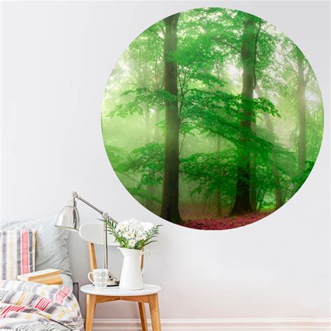 Vinilo Circular Decorativo Bosque Mágico TeleAdhesivo
