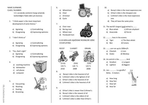Test English Esl Worksheets Pdf Doc