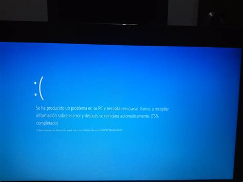Solucionar Pantallazo Azul MEMORY MANAGEMENT Microsoft Community