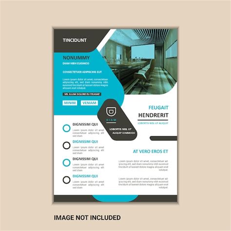 Kreative designvorlage für unternehmensflyer Premium Vektor