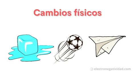Ejemplos De Cambios Fisicos Y Quimicos
