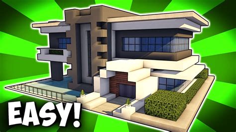 Easy Modern House Minecraft Tutorial Rizzial Minecraft Land