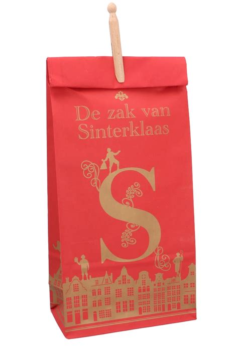 Kadozak Smal De Zak Van Sinterklaas Knijper 20x10x47cm 50stuks