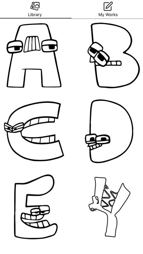 Alphabet Lore Cartoon Coloring Pages Alphabet Lore Coloring Pages