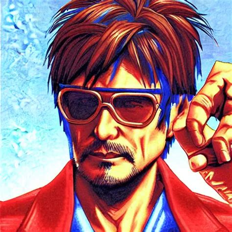 Bit Art Of Hideo Kojima As A Character In Street Stable Diffusion