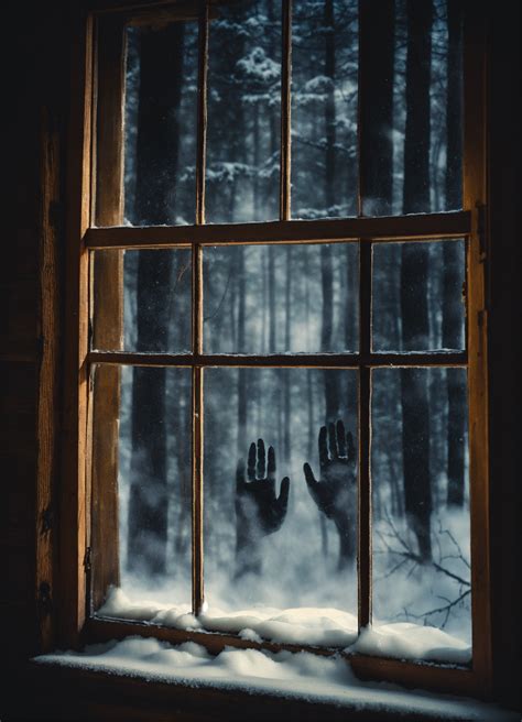 Lexica Haunted Ghost Scary Stalker Dark Tones Misty Forest Hands