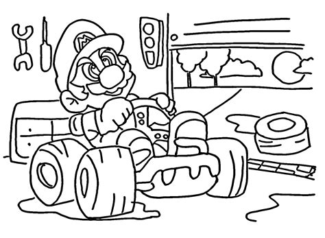 39 Free Mario Kart Coloring Pages For Fun And Creativity
