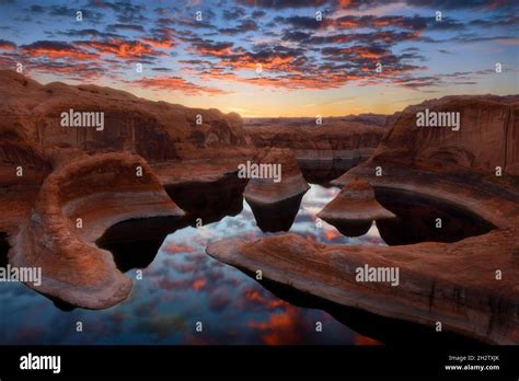 Reflection Canyon At Lake Powell In Glen Canyon Nationa Recreation Area