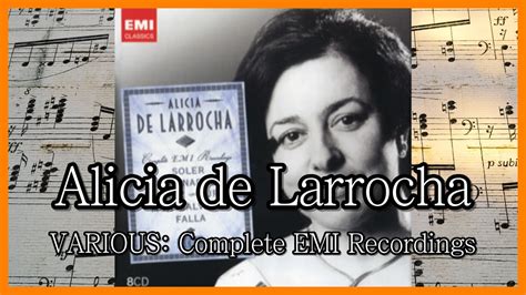 Alicia De Larrocha Danzas Espanolas Spanish Dances Youtube