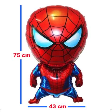 Kit Globo Metalico Spiderman Hombre Ara A Piezas Fiesta Globos
