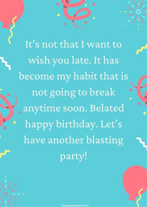 Lovely Belated Birthday Wishes And Messages Artofit