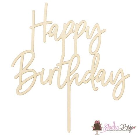 Topper Na Tort Happy Birthday Party Deco Niska Cena