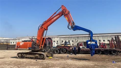 45 60T Hydraulic Pile Driver For Excavators Hydraulic Pile Driving