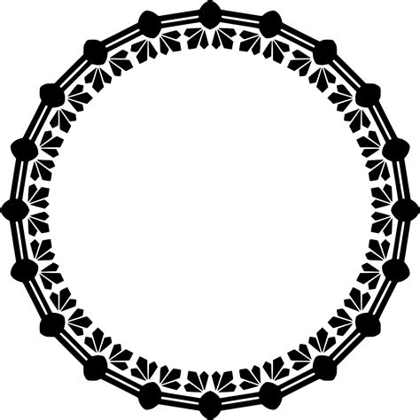 SVG Art Deco Frame Border Free SVG Image Icon SVG Silh