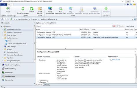 SCCM How To In Console ConfigMGR 2002 Update