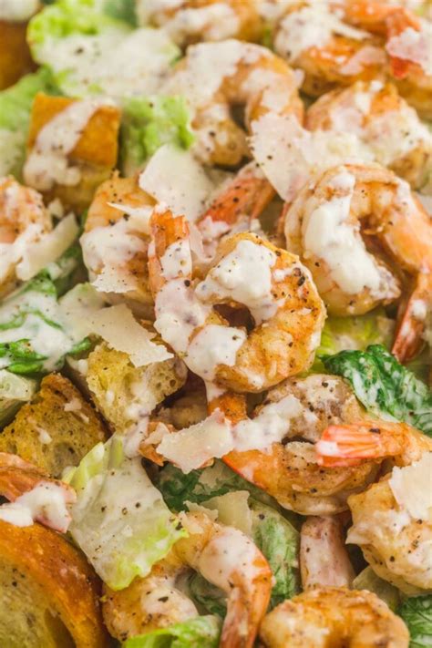 Easy Shrimp Caesar Salad Little Sunny Kitchen