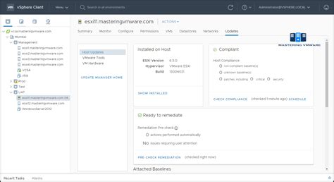 Patch Esxi Host Using Update Manager Mastering Vmware