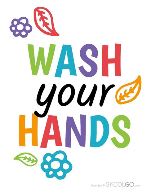 Wash Your Hands Free Classroom Poster Skoolgo Classroom Posters