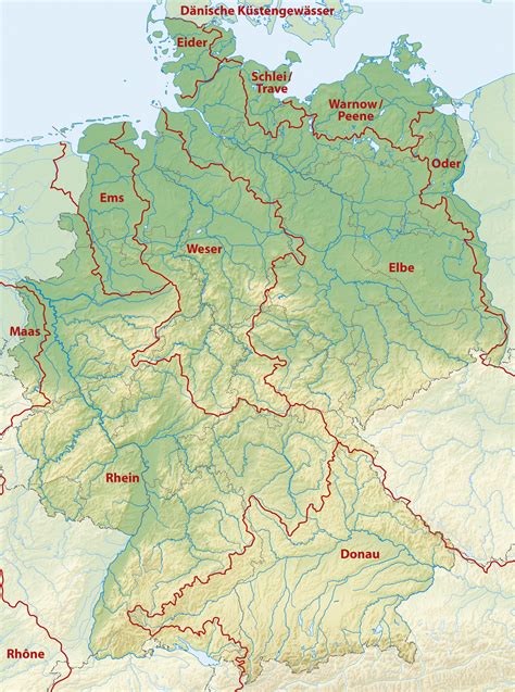 Wasserscheiden In Deutschland