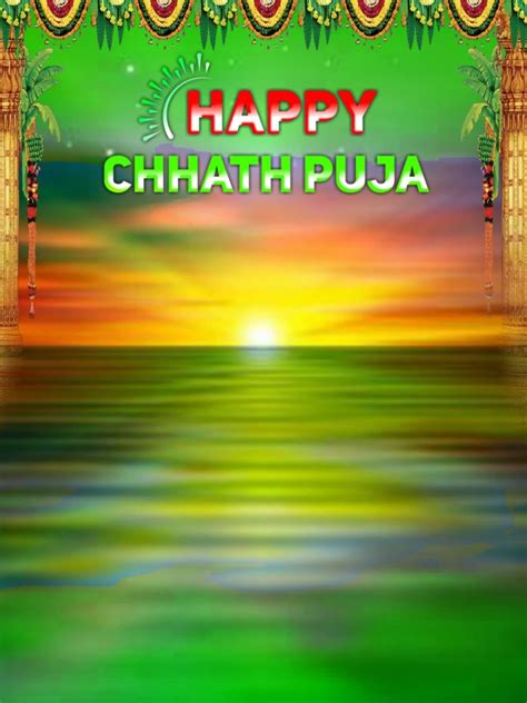 Happy Chhath Puja Editing Sunset Sun Sky Background HD CBEditz