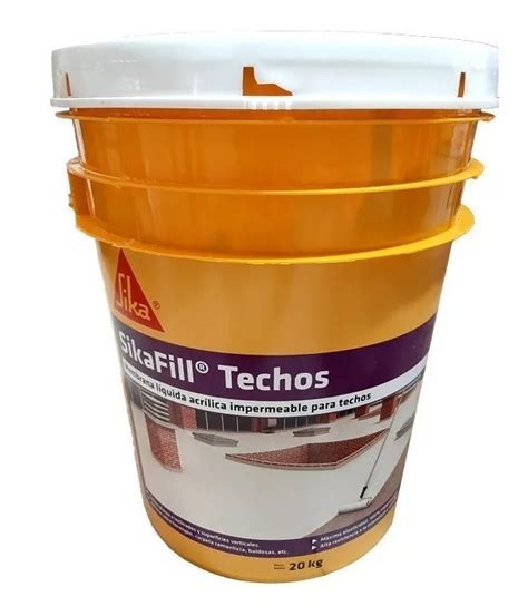 Sikafill Techos Membrana Liquida Acrilica Impermeab 20 Kg Mm En Bs As