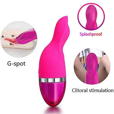 Tongue Oral Clit Licking Vibrator G Spot Dildo Massager Sex Toys For