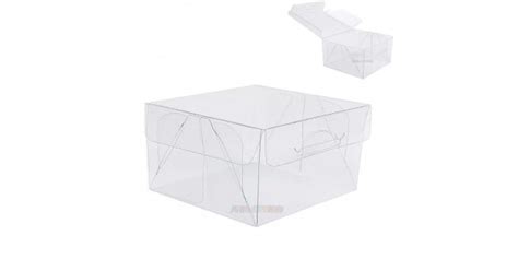 10 Caixas Transparentes Para 4 Doces Medidas 8X8X5 Cm