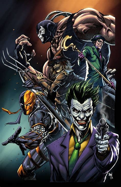 Inimigos Do Batman Comic Book Villains Comic Villains Dc Comics Art