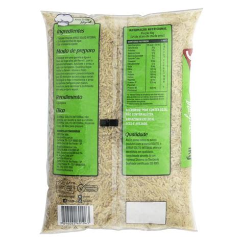 Arroz Parboilizado Tipo Integral Solito Pacote Kg Super Jos