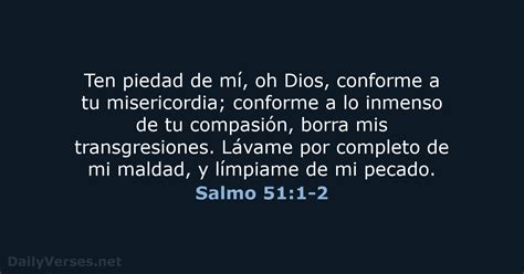 3 de mayo de 2023 Versículo de la Biblia del día LBLA Salmo 51 1
